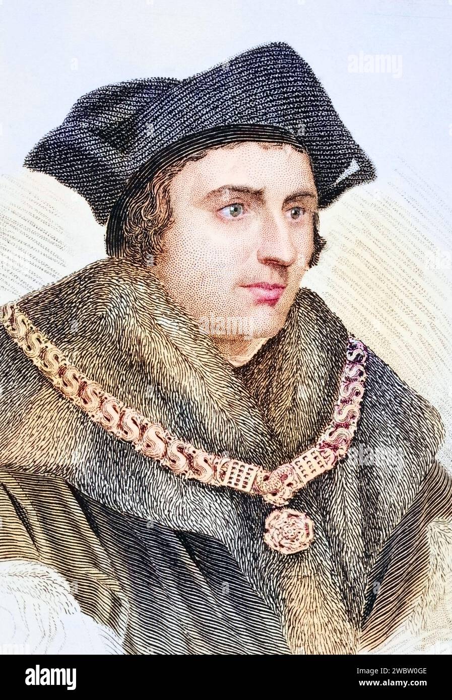 Sir Thomas More alias Saint Thomas More, 1477-1535, Englischer ...