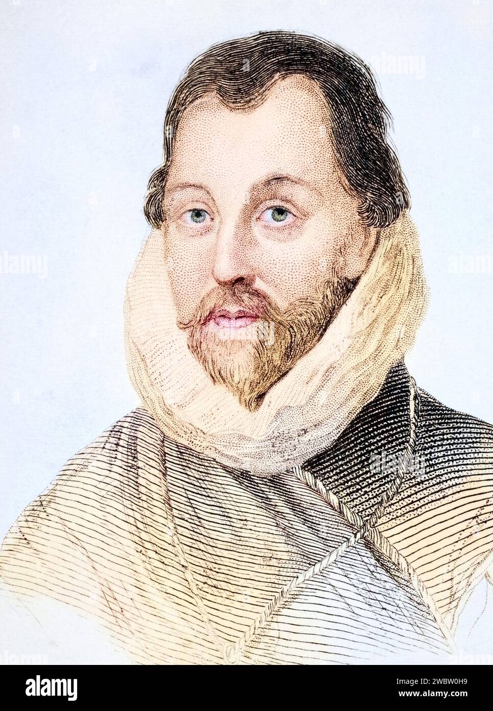 Sir Francis Drake, 1540/3 - 1596 ,Englischer Admiral, Illustration aus ...