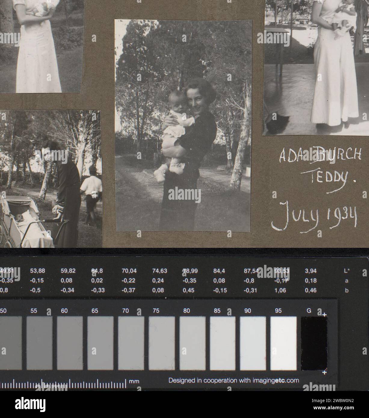 Portrait of Ada Krüseman with Teddy as Baby, Anonymous, 1934 photograph ...