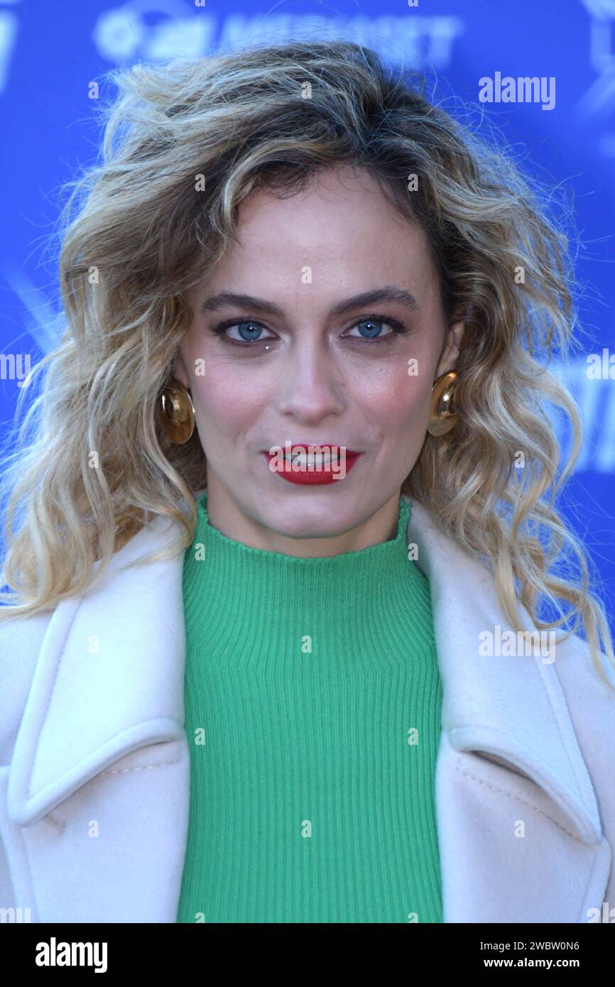 Rome, Italy. 12th Jan, 2024. Gaia Messerklinger during the News i ...