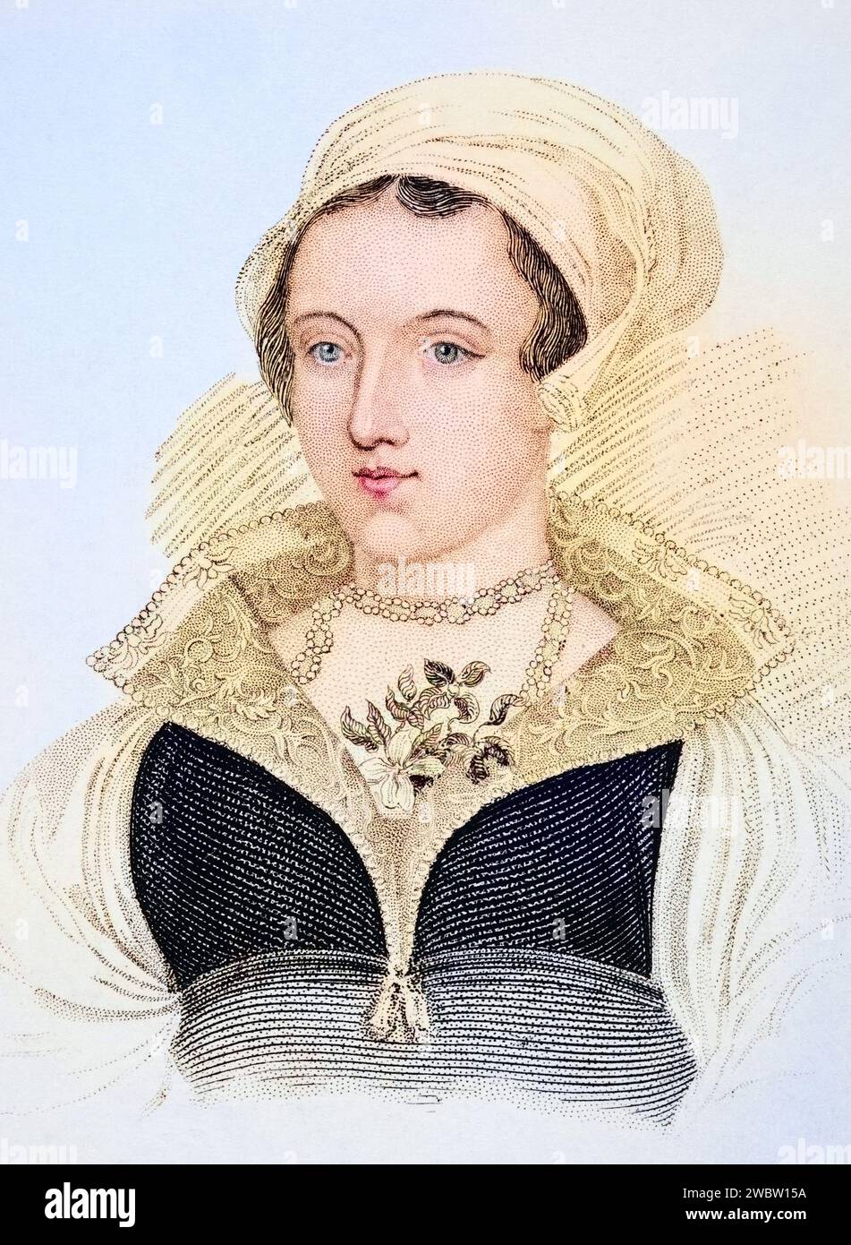 Lady Jane Grey alias Lady Jane Dudley, 1537 bis 1554, Titularkönigin ...