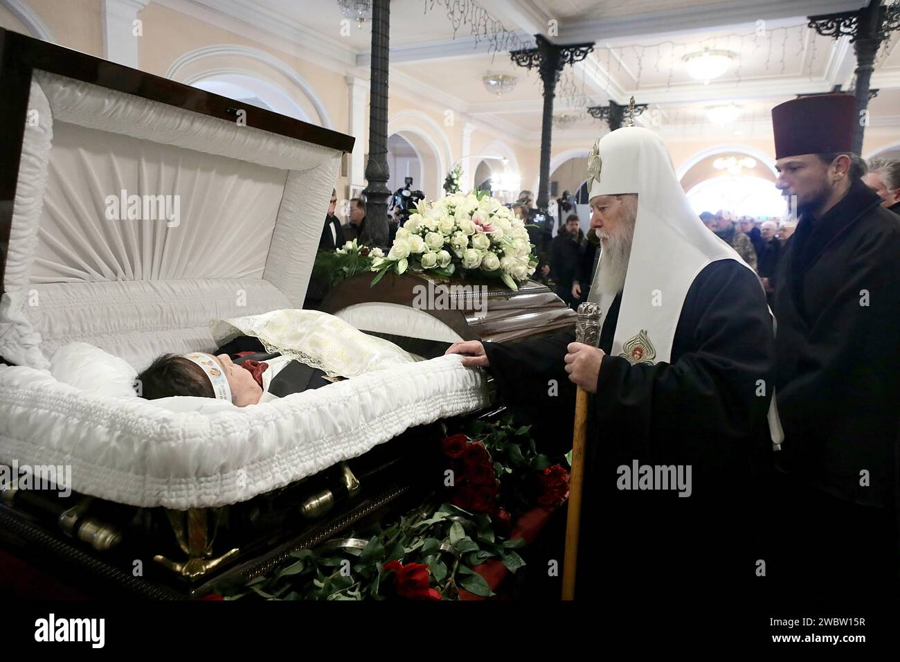 Non Exclusive: KYIV, UKRAINE - JANUARY 12, 2024 - Patriarch Filaret is ...