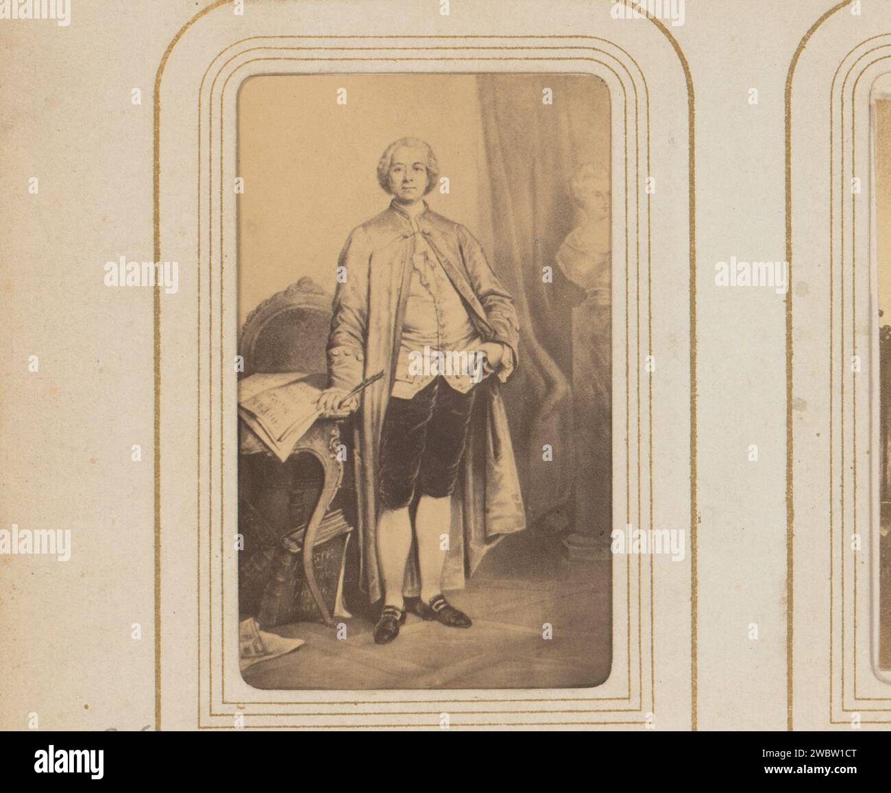 Photo production of a painted portrait of Christoph Wilibald von Gluck ...