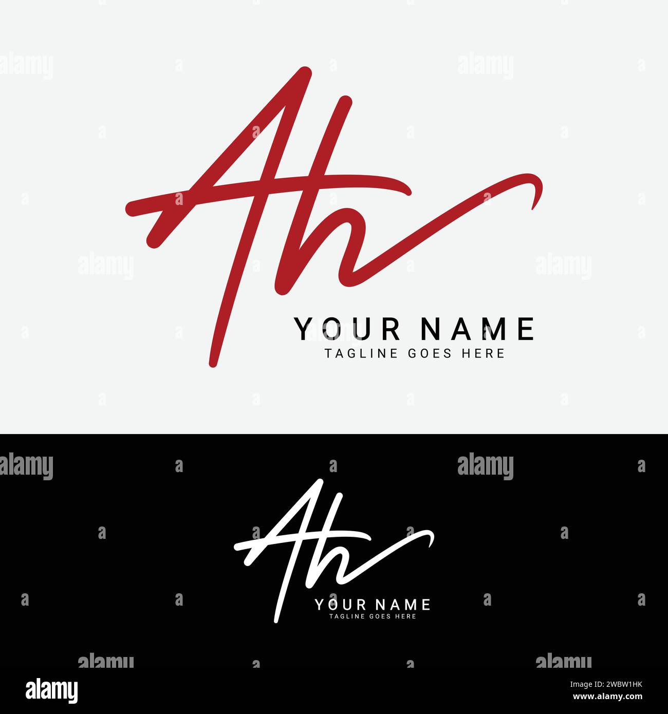 Letter a h logo hi-res stock photography and images - Alamy