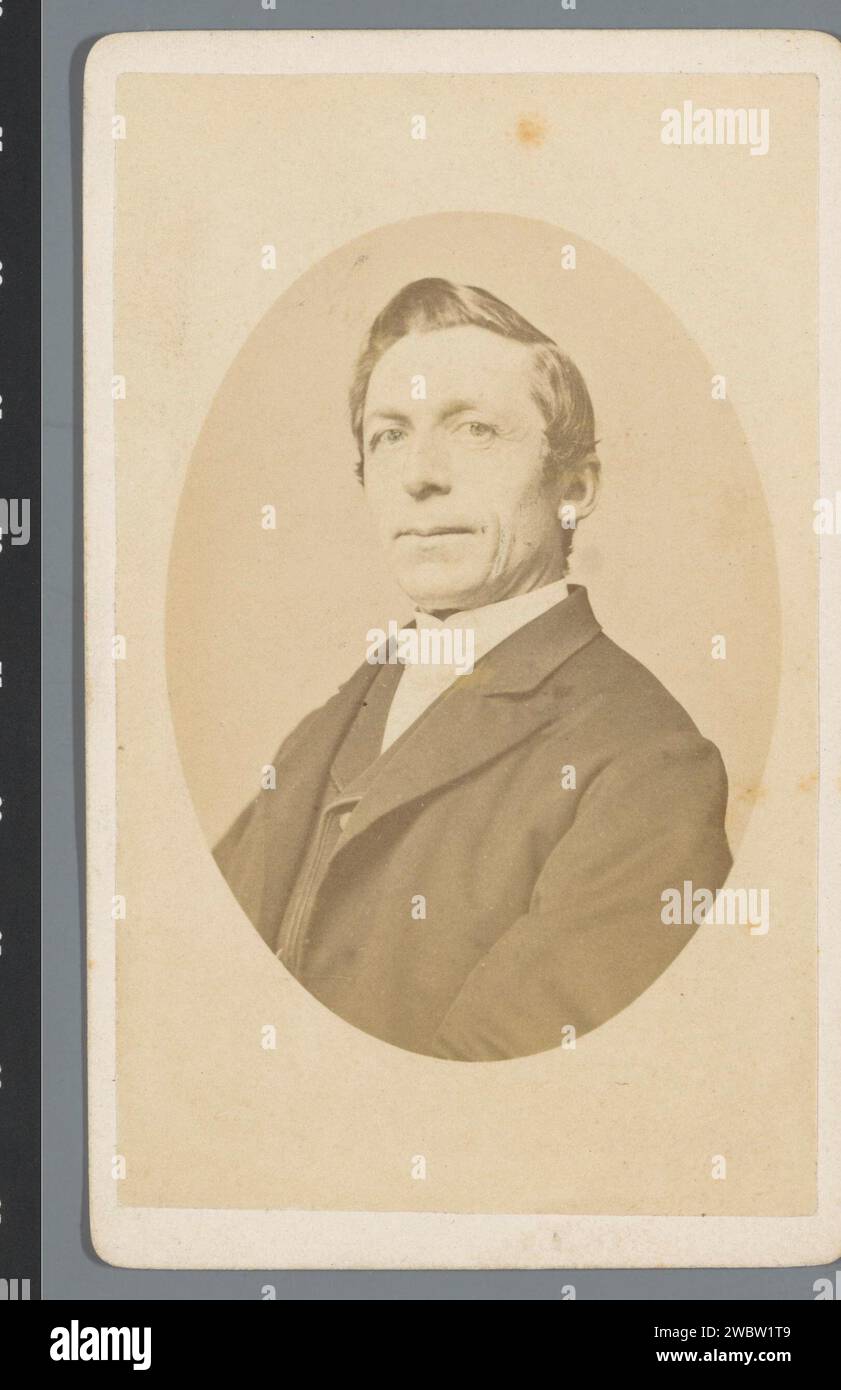Portrait of an unknown man, Dirk Le Grand, 1873 Photograph. visit card ...