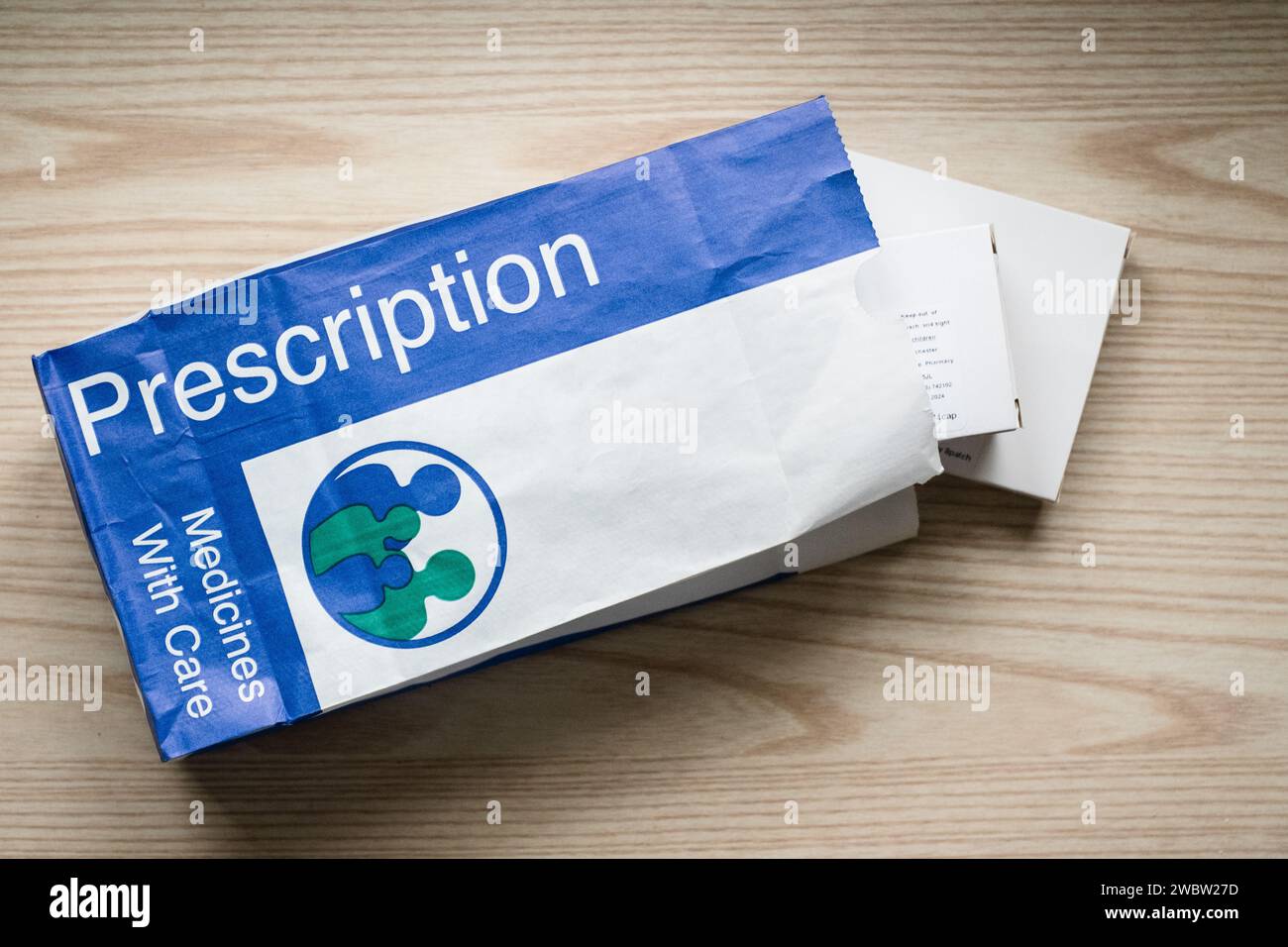 Hormone Replacement Therapy medication coming out of a paper pharmacy ...