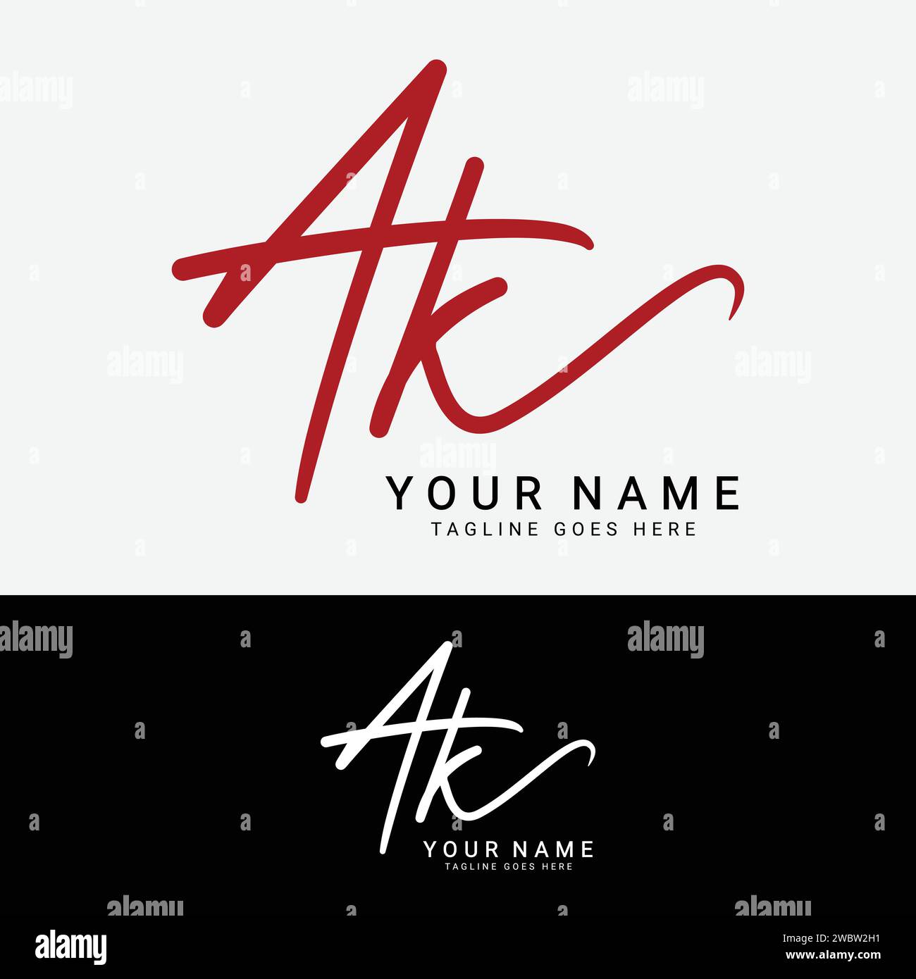 Ak initial Stock Vector Images - Alamy