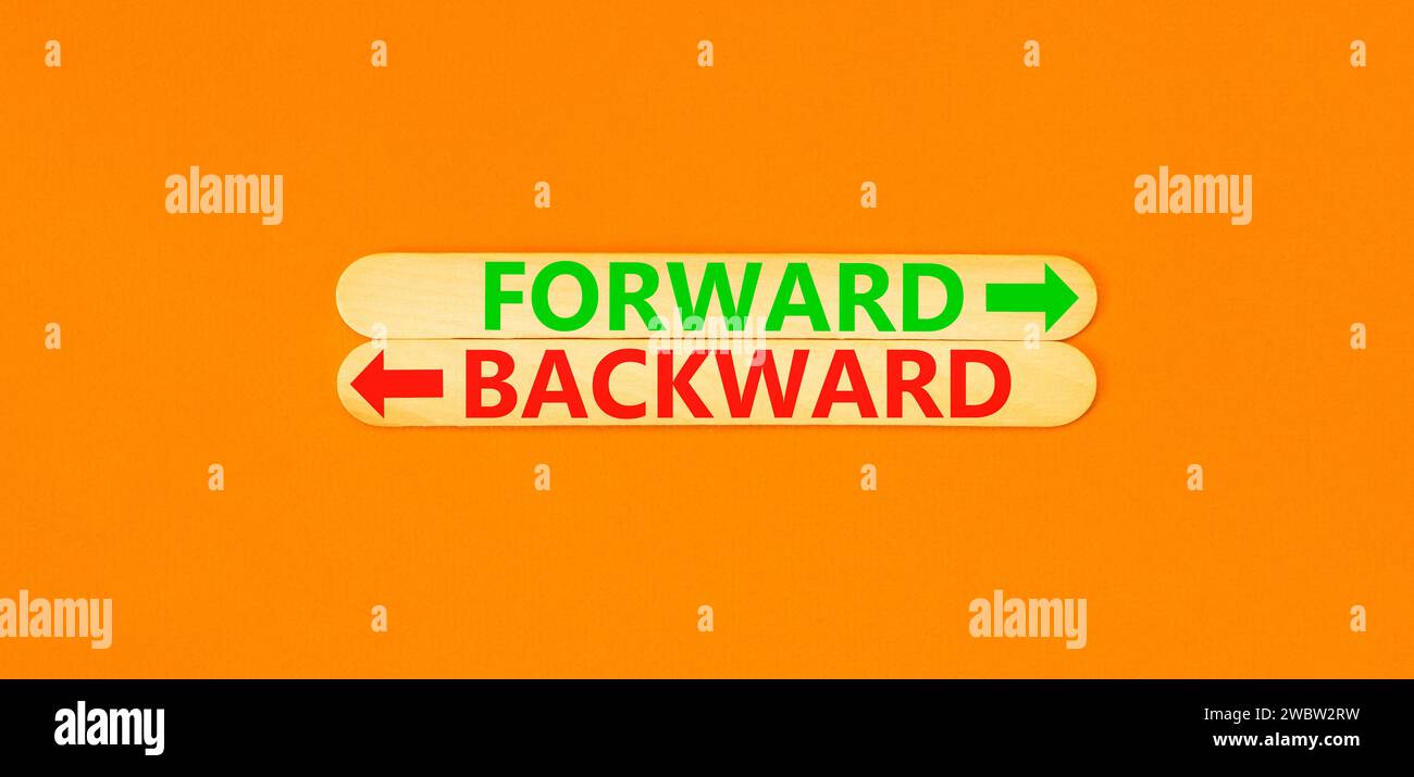 Forward or backward symbol. Concept word Forward or Backward on ...