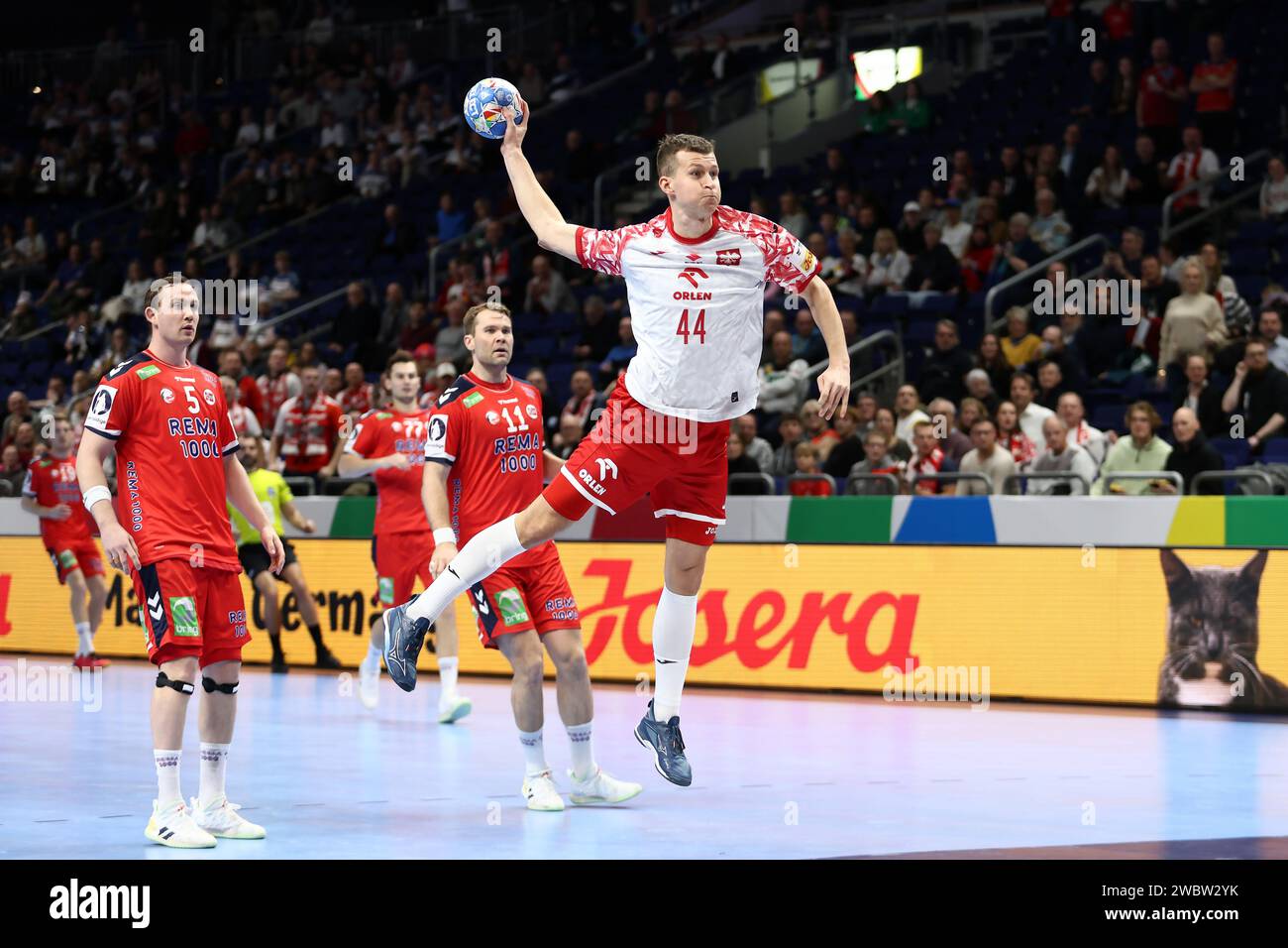 Mikolaj Czaplinski during the Men Handball EHF Euro 2024 match between ...