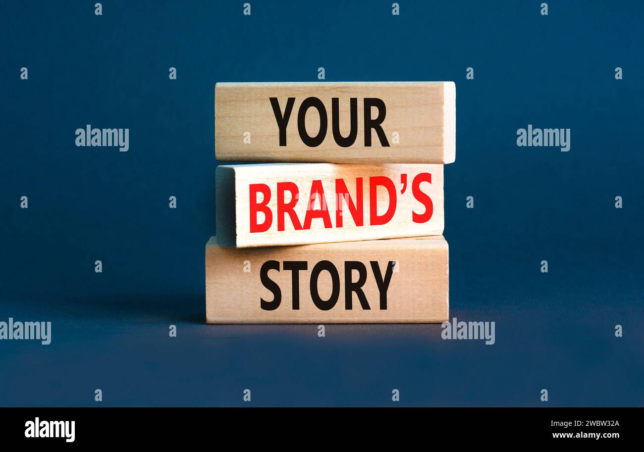 Branding and your brand story symbol. Concept words Your brands story ...