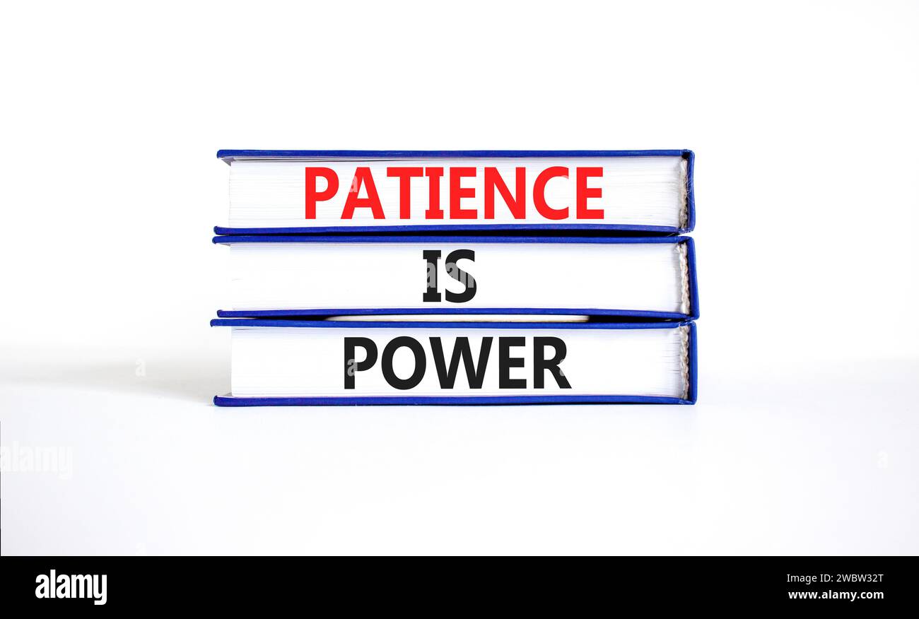 Patience is power symbol. Concept words Patience is power on beautiful ...