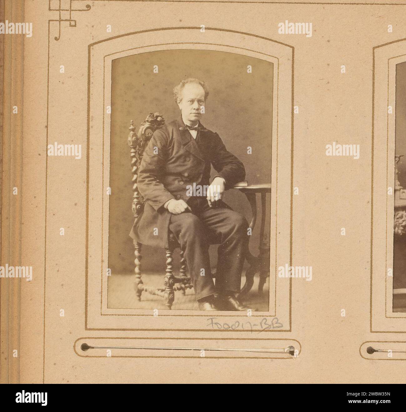 Portrait of a sitting man, Arnold Nelius Marinus Johannes Fock, 1867 ...
