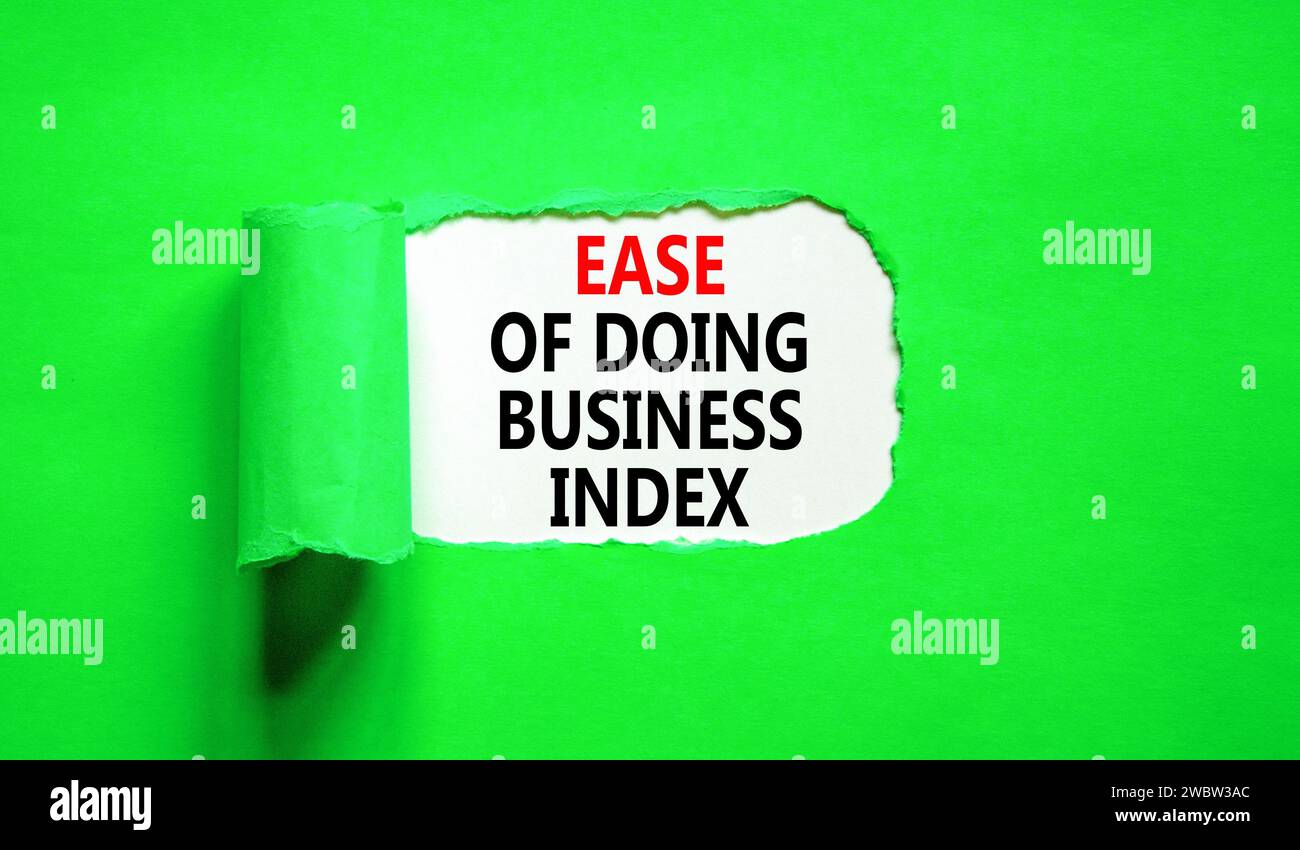 Ease of doing business index symbol. Concept words Ease of doing business index on beautiful ...