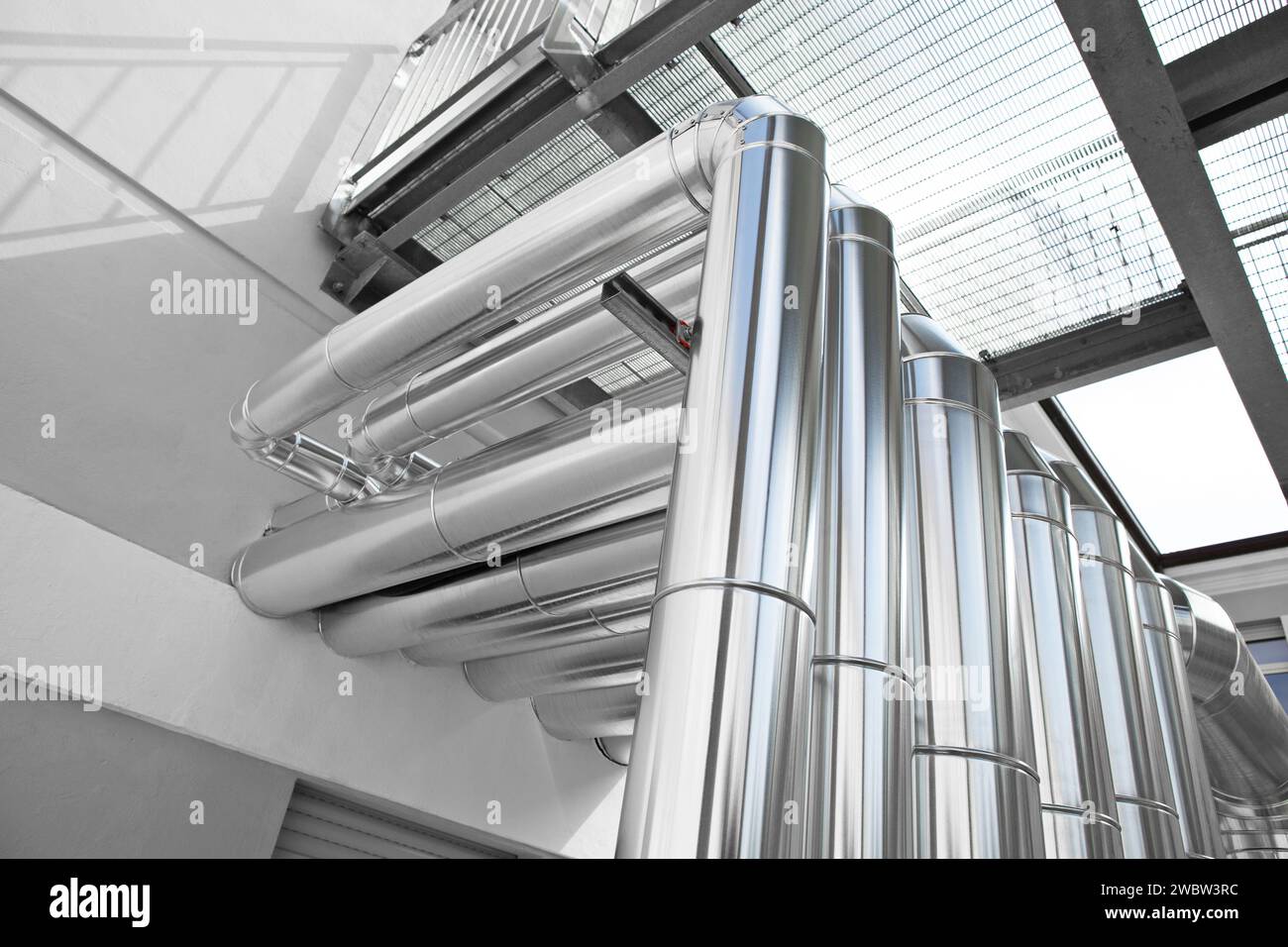 Hvac pipes, heating, ventilation, air conditioning and cooling system ...