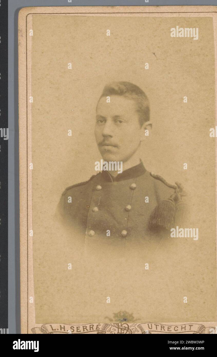 Portrait of an unknown young man in Uniform, Lodewijk Hendrikus Serré ...