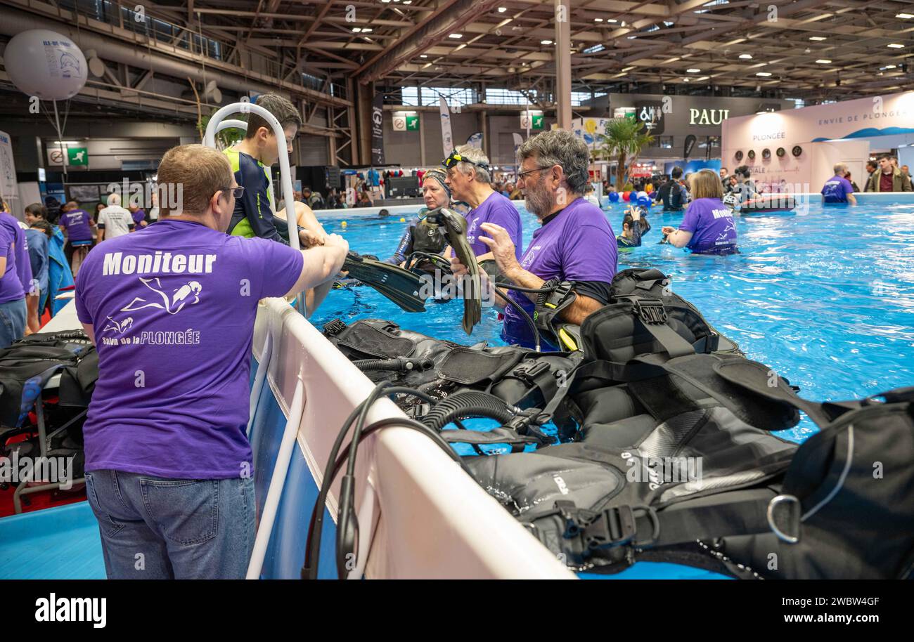 Paris, France. 12th Jan, 2024. The exercise and training pool at Paris ...