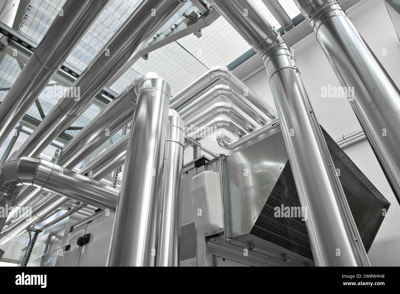 Hvac pipes, heating, ventilation, air conditioning and cooling system ...