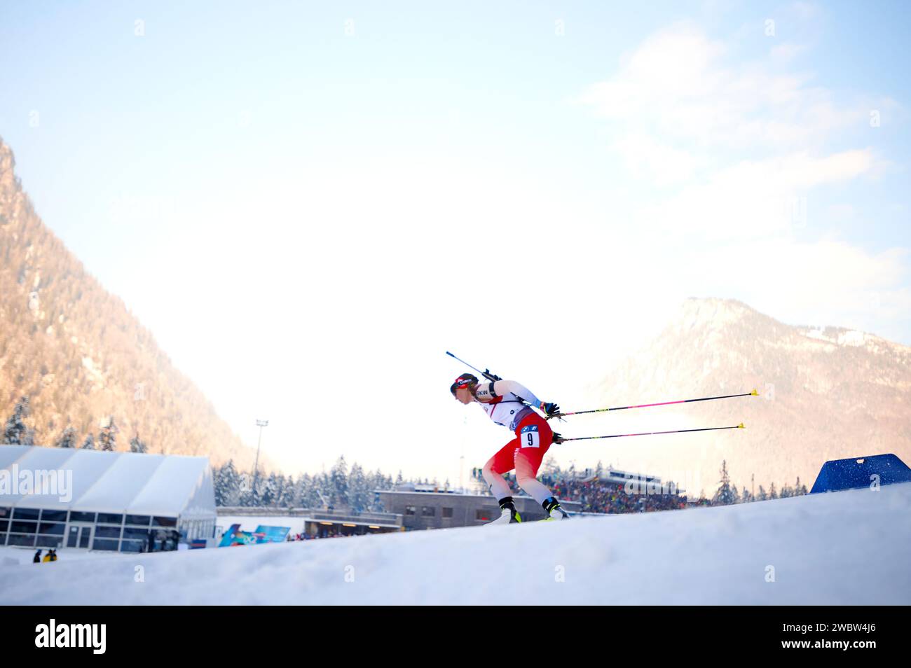 RUHPOLDING, GERMANY - 12 JANUARY, 2024: HAECKI-GROSS Lena SUI, Women ...