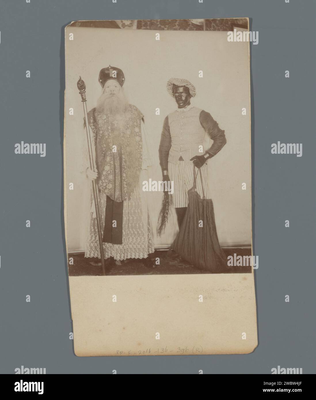 Sinterklaas and Zwarte Piet, Turfmarkt 3, Amsterdam, Hendrik Herman van ...