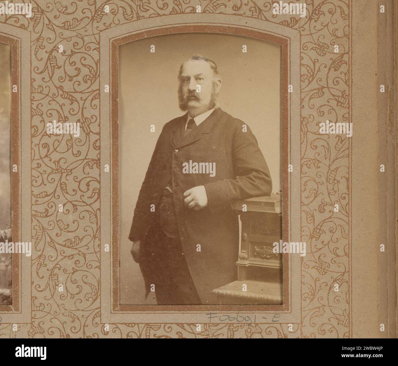 Portrait of a man at a desk, Brainich & Leusink, 1889 Photograph. visit ...
