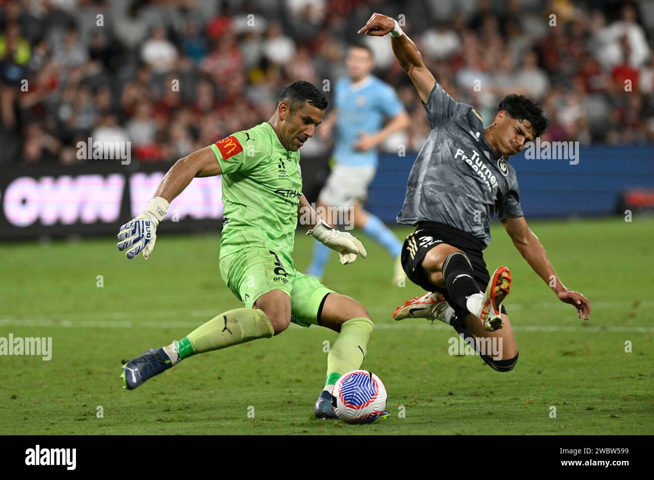Melbourne city versus western sydney wanderers hi-res stock photography ...