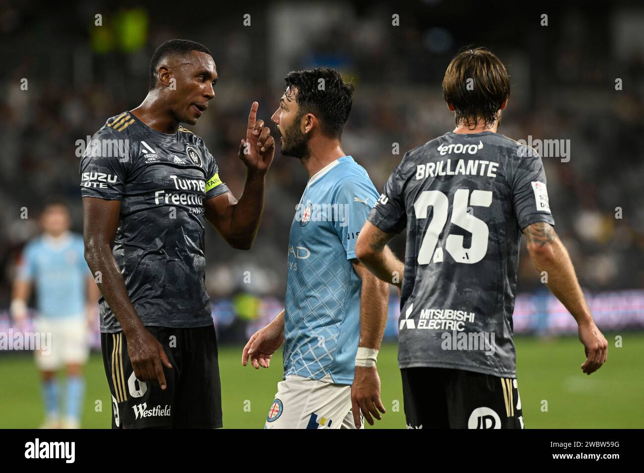 Melbourne city versus western sydney wanderers hi-res stock photography ...