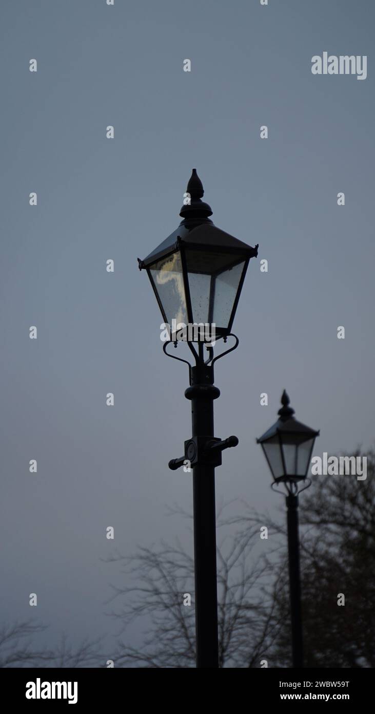 Historical Lamppost - Union Canal, Linlithgow Stock Photo - Alamy