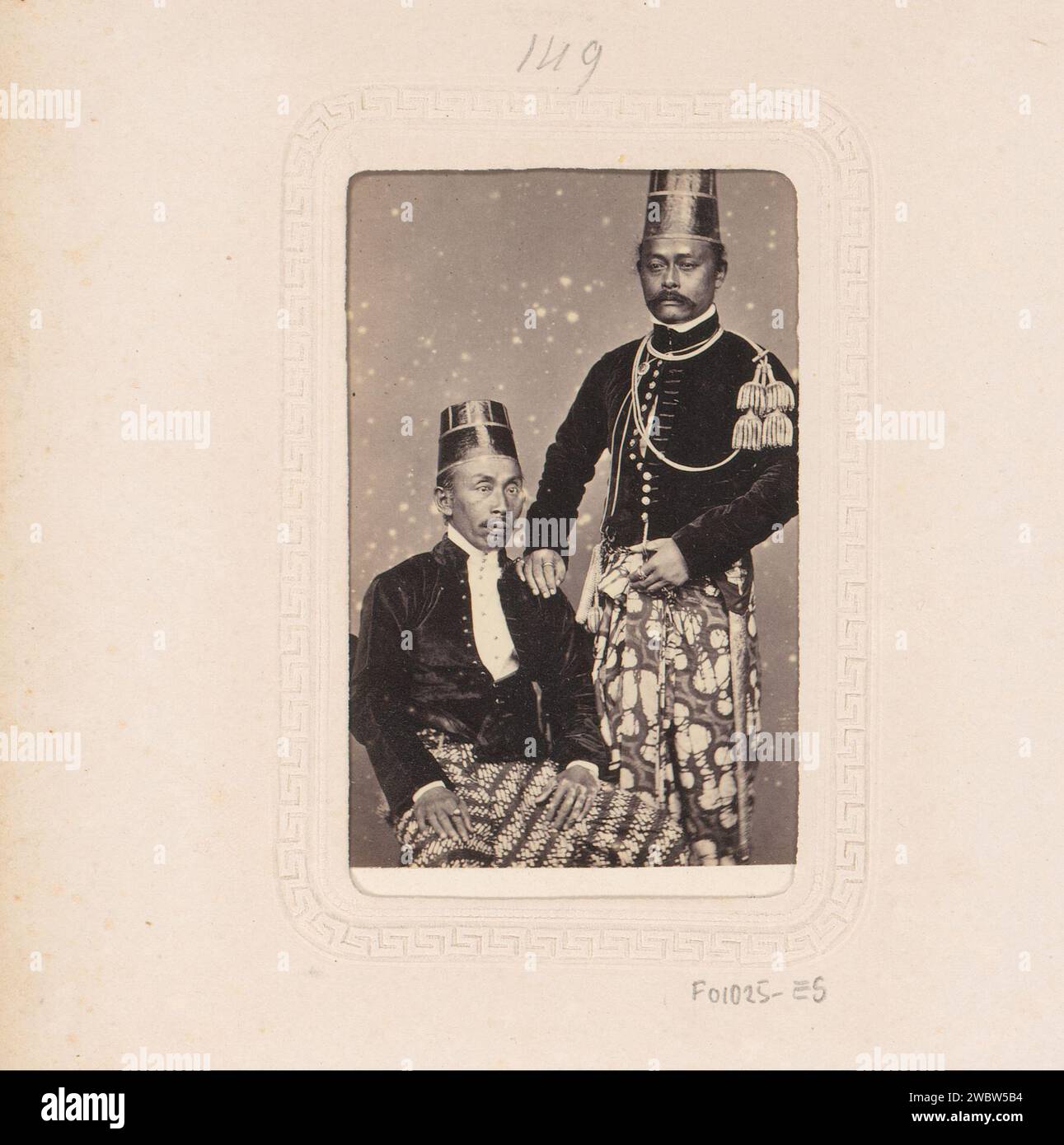 Portrait of two Indonesian men, Woodbury & Page, 1857 - 1880 Photograph ...