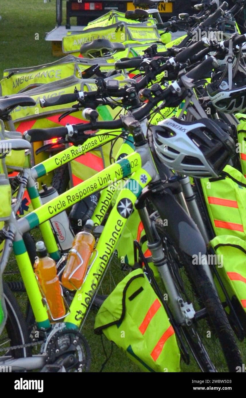 St John Ambulance cycle response units Stock Photo - Alamy