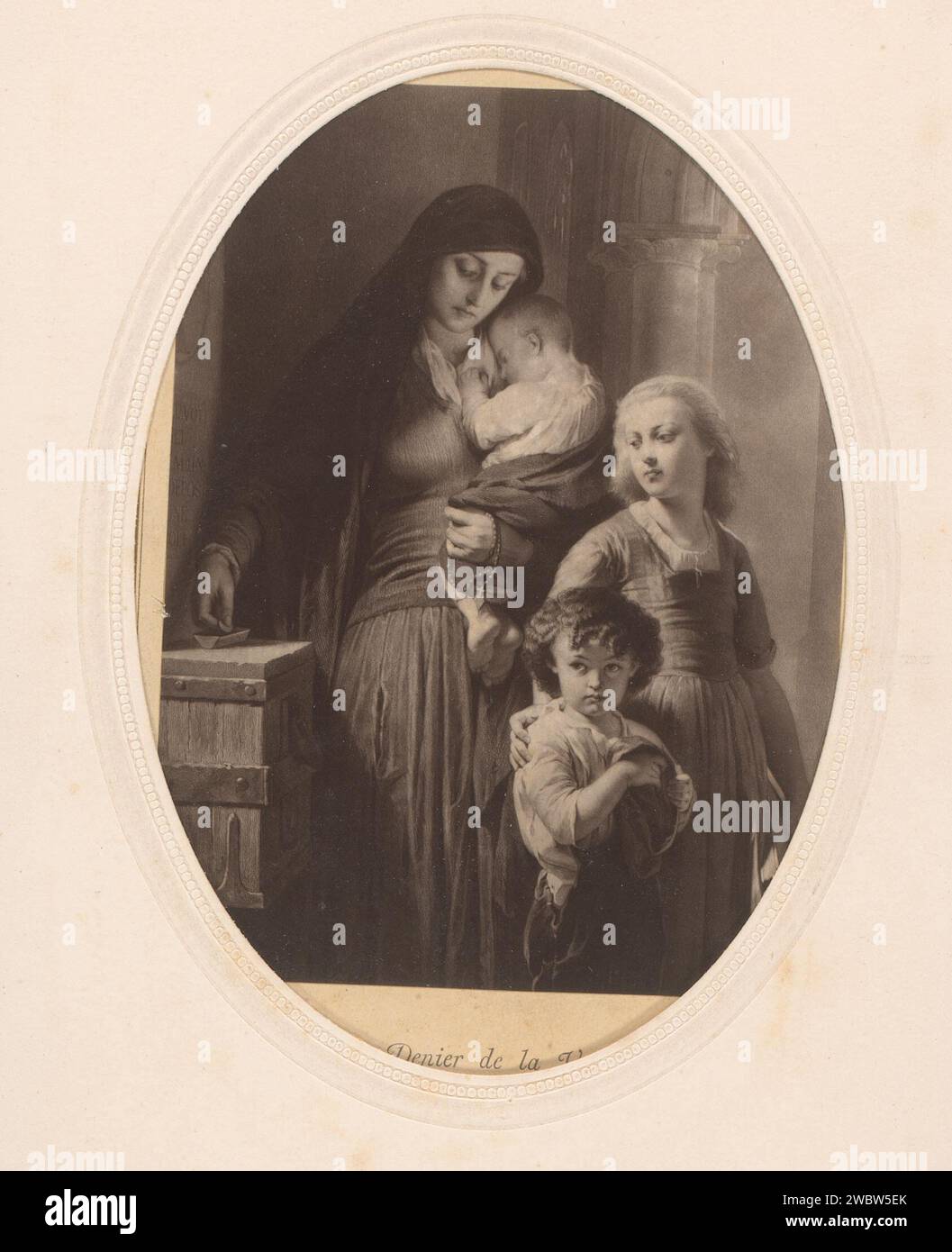 Photo production of a painting by a mother with three children by ...