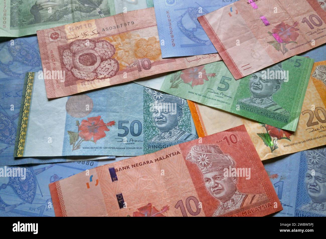 Stack of Malaysian ringgit banknotes as background Stock Photo - Alamy