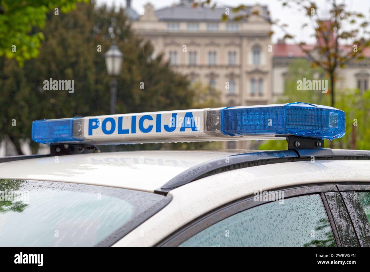 Police car policija zagreb hi-res stock photography and images - Alamy