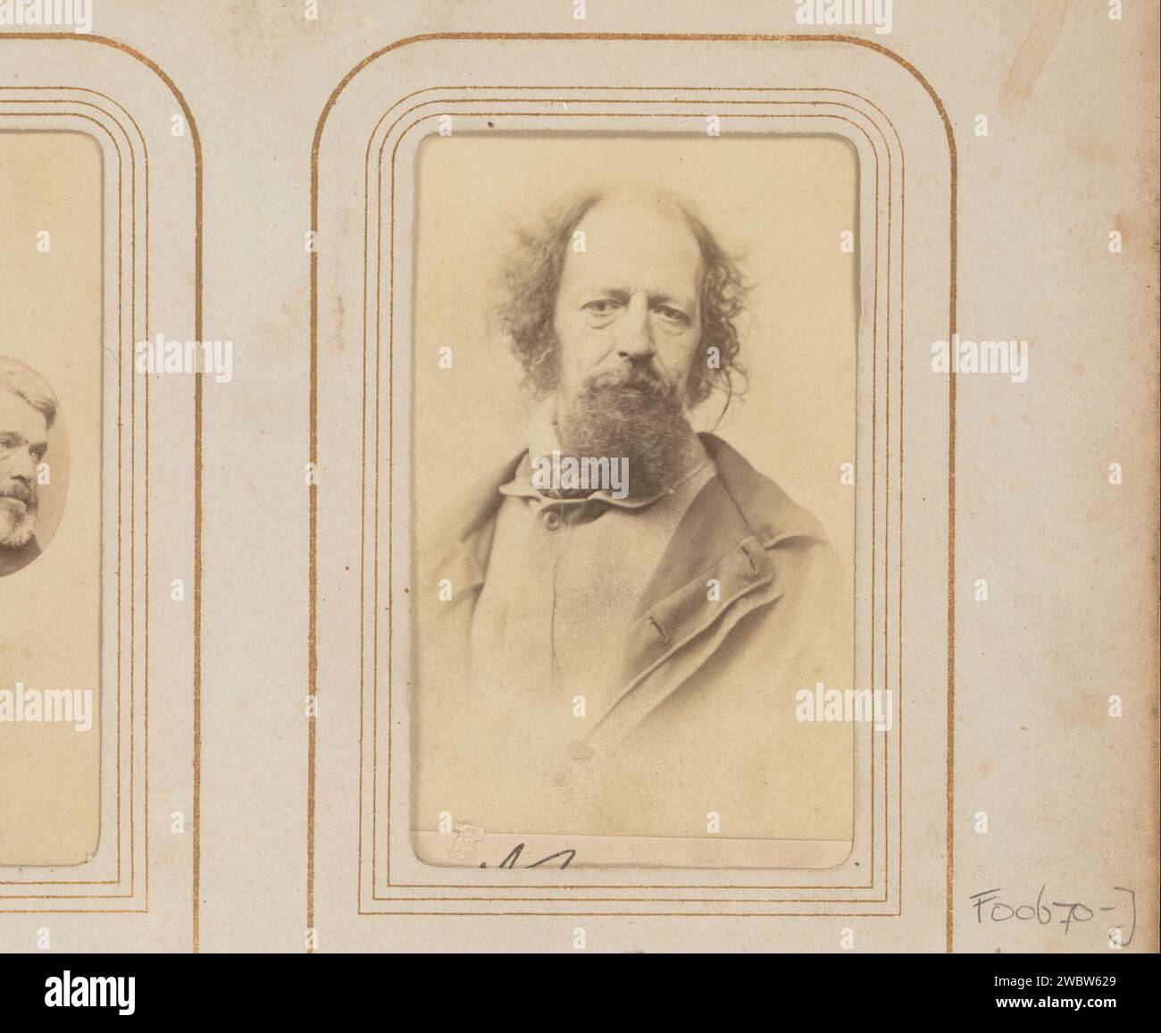 Portret van Alfred Tennyson, The London Stereoscopic and Photographic ...