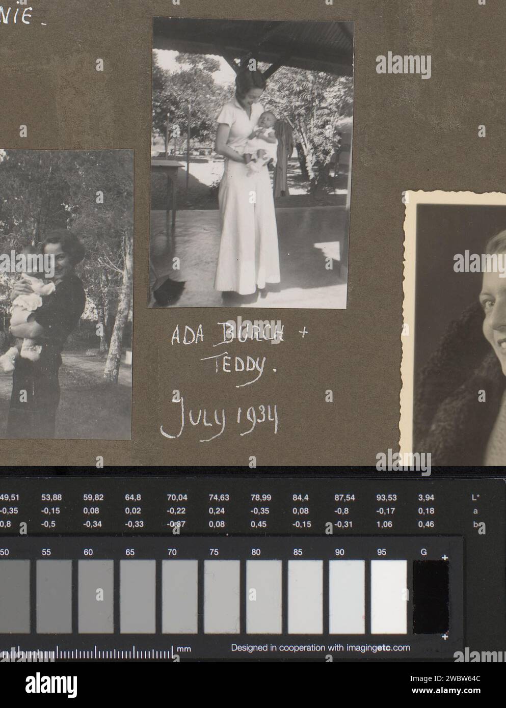 Portrait of Ada Krüseman with Teddy as Baby, Anonymous, 1934 photograph ...