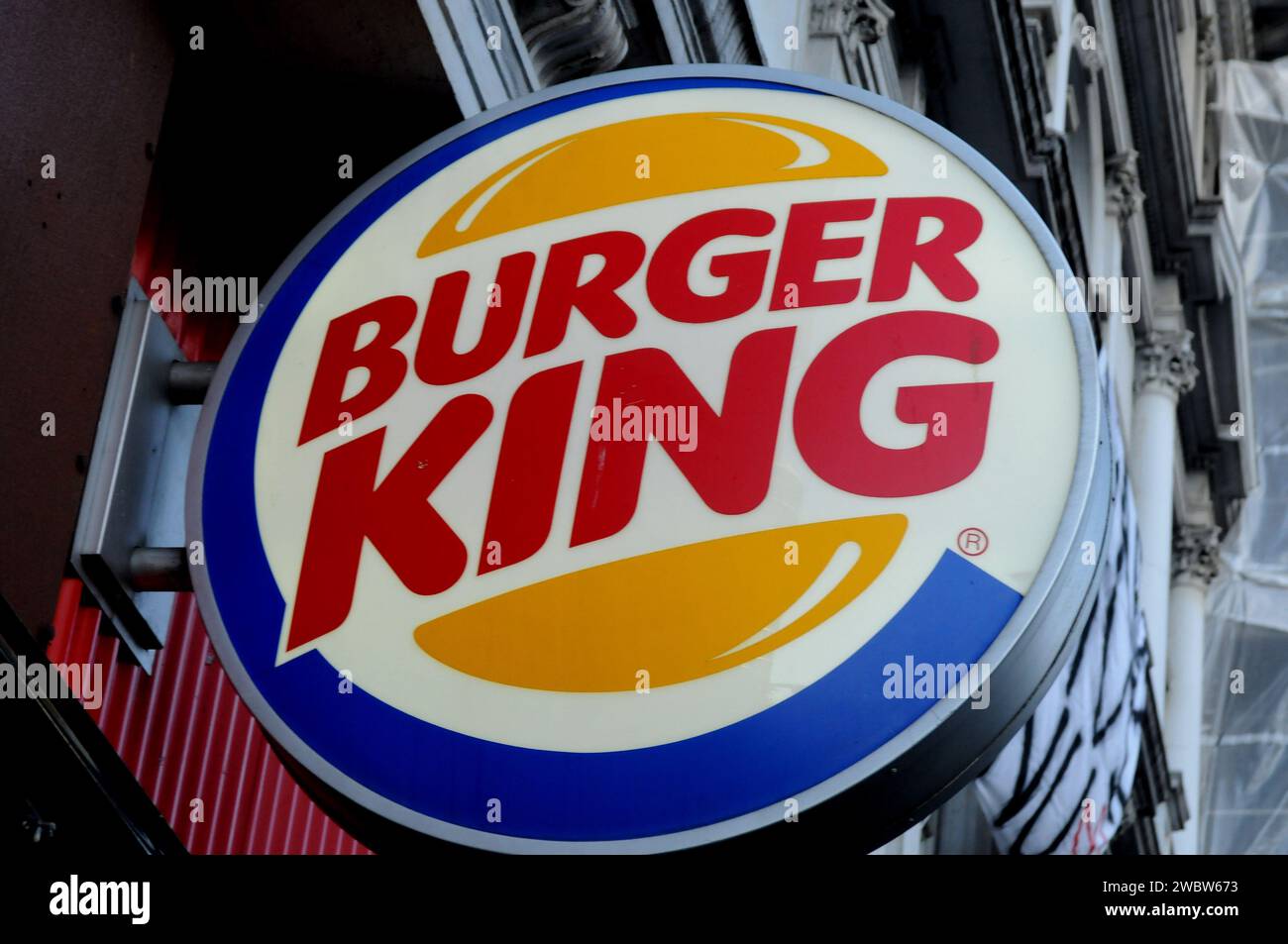 Copenhagen, Denmark /12 January 2024/. Fast food american food chain ...