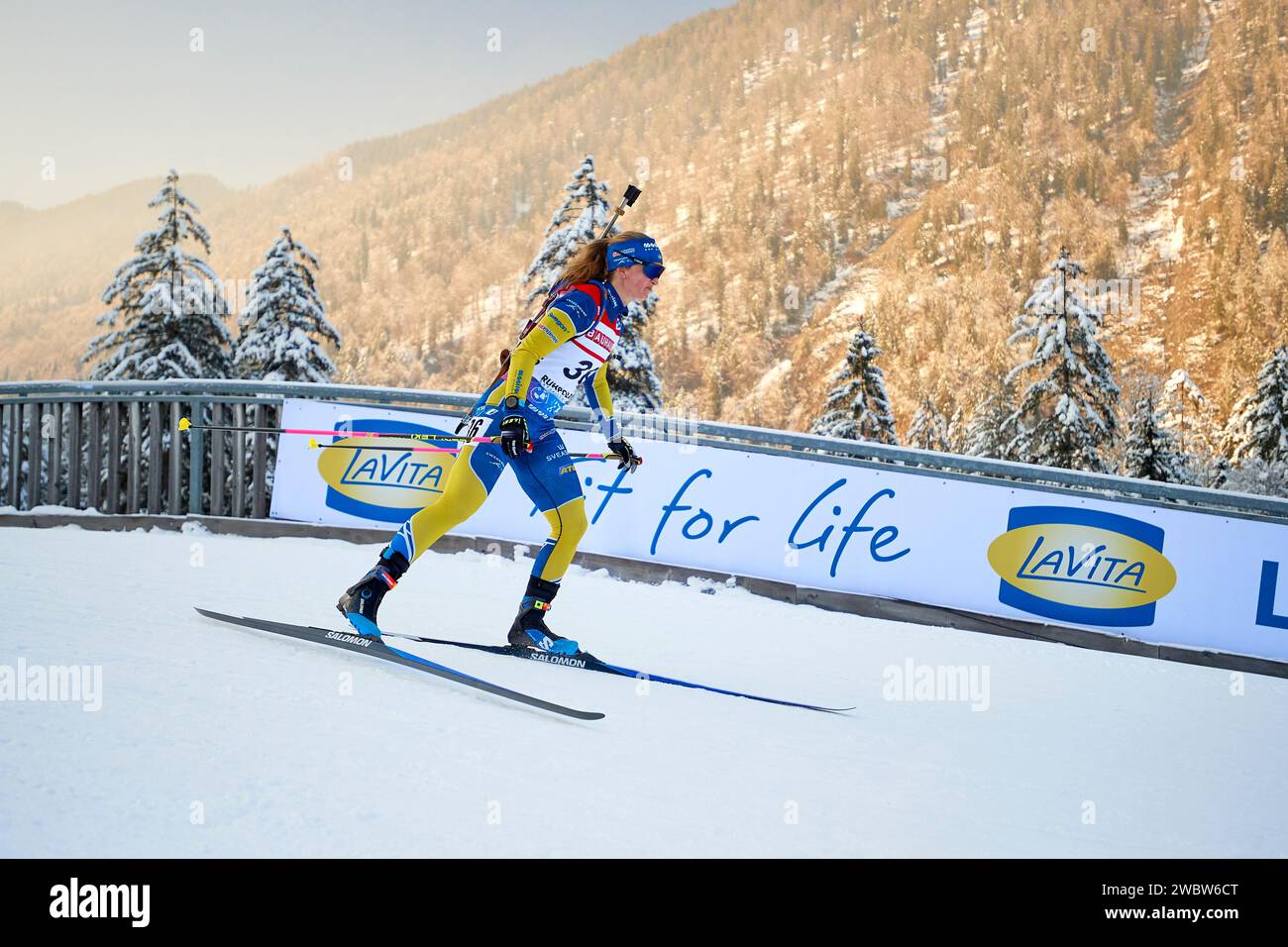 RUHPOLDING, GERMANY - 12 JANUARY, 2024: BRORSSON Mona Women sprint ...