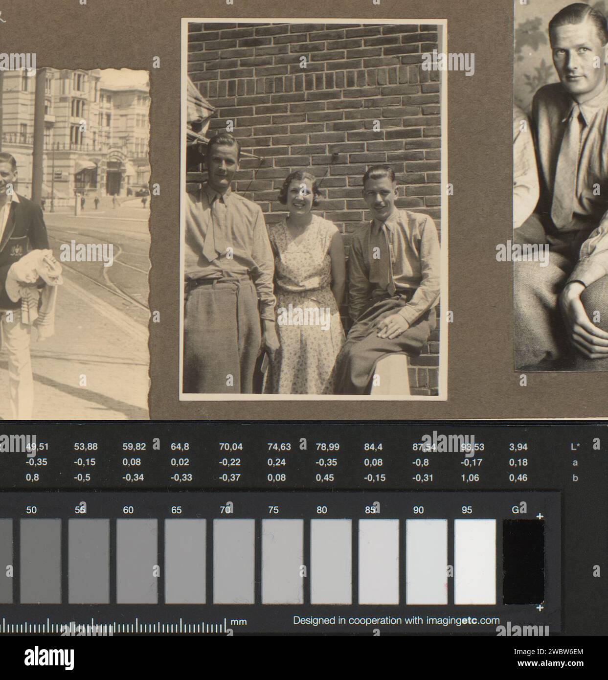 Portret van Basil Cowper, Joyce Bailey en Cyril Barrett, anonymous ...