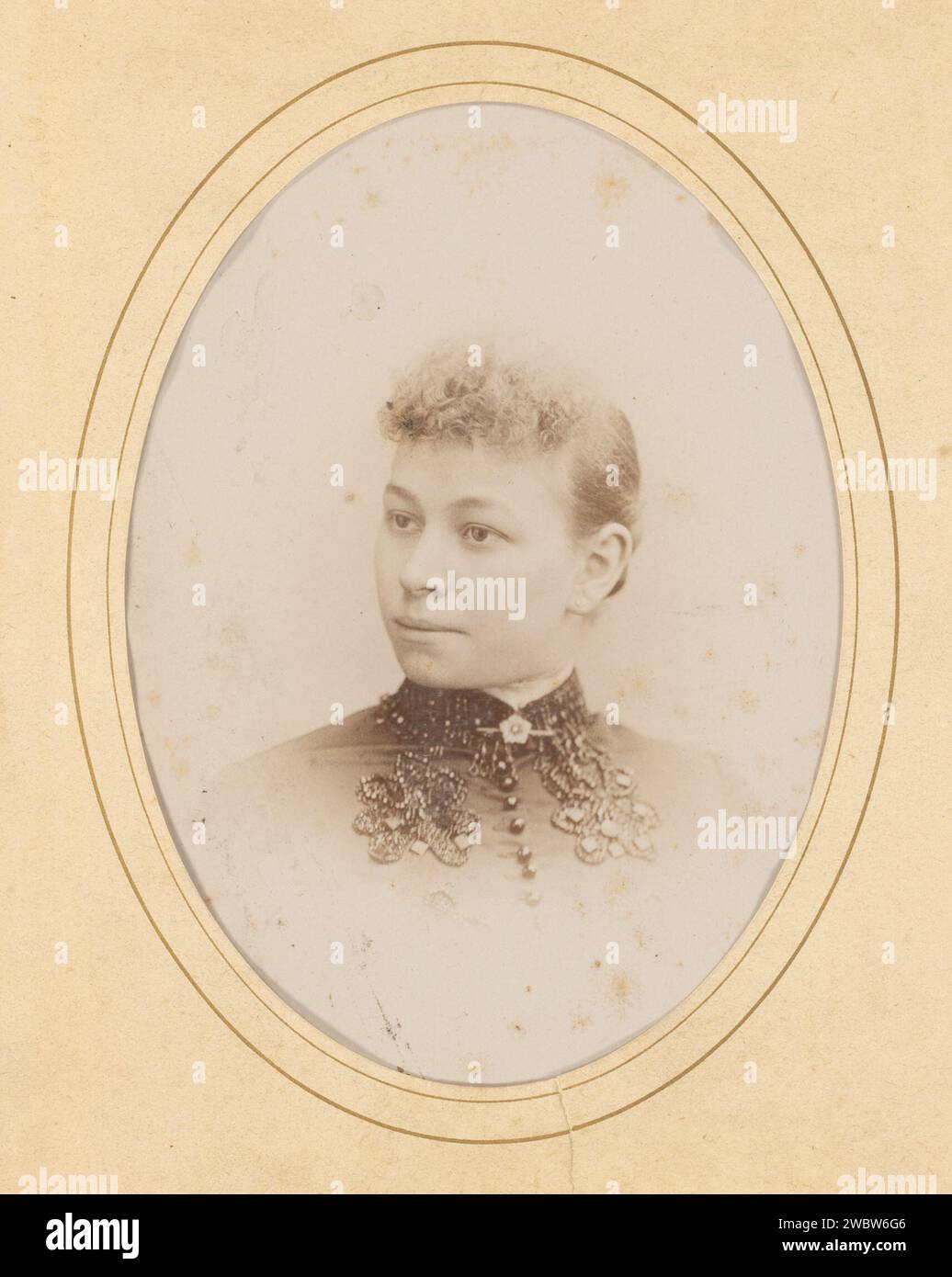 Portrait of a woman, Brund, 1890 cabinet photograph. photograph This ...