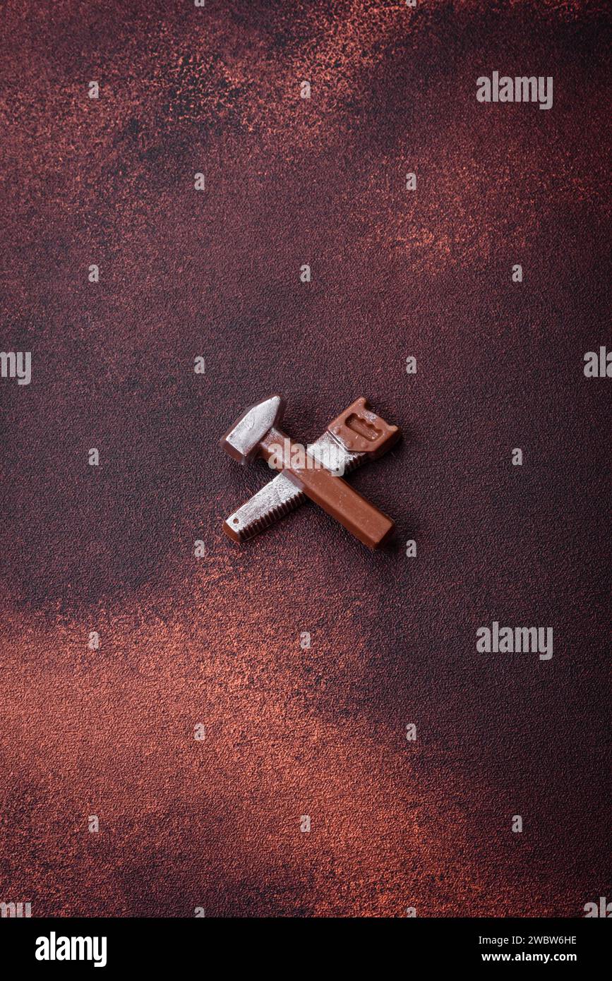 Tools and inscriptions symbolizing repairs or a garage and its ...