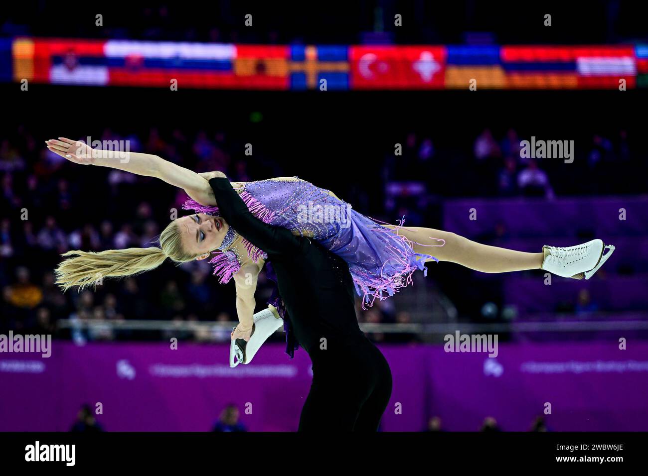 Phebe BEKKER & James HERNANDEZ (GBR), during Ice Dance Rhythm Dance, at ...