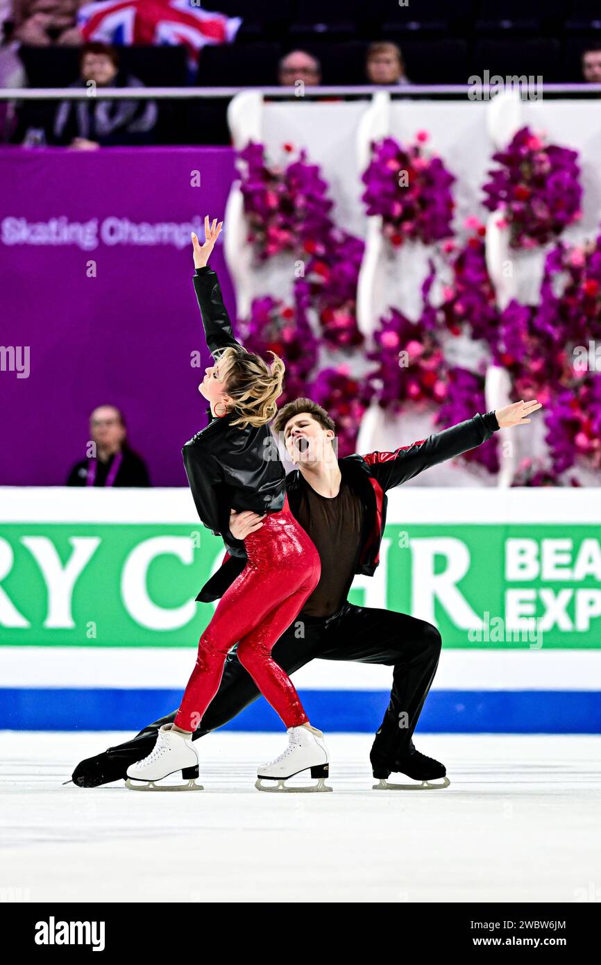 Carolane SOUCISSE & Shane FIRUS (IRL), during Ice Dance Rhythm Dance ...