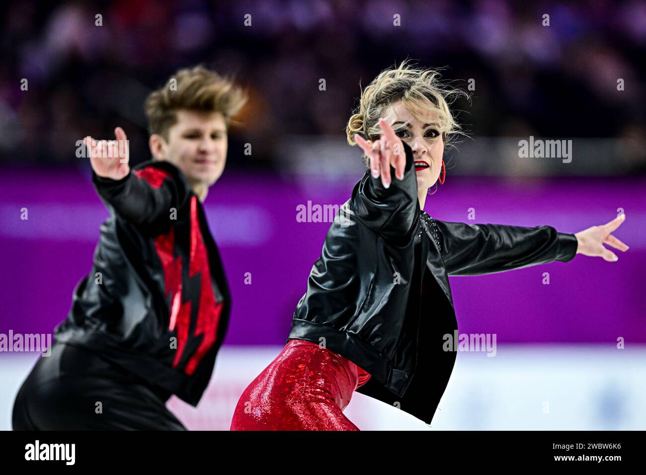 Carolane SOUCISSE & Shane FIRUS (IRL), during Ice Dance Rhythm Dance ...