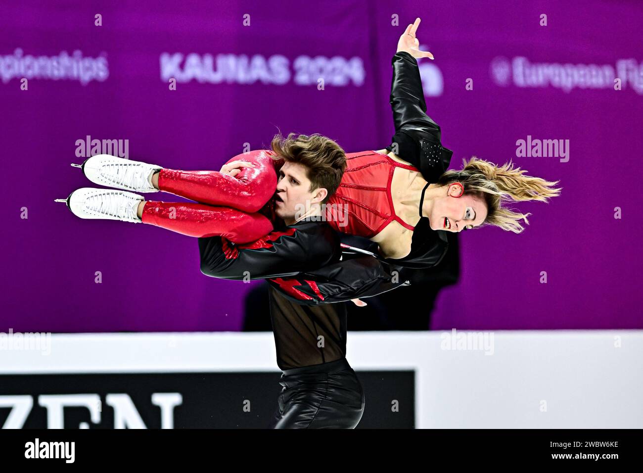 Carolane SOUCISSE & Shane FIRUS (IRL), during Ice Dance Rhythm Dance ...