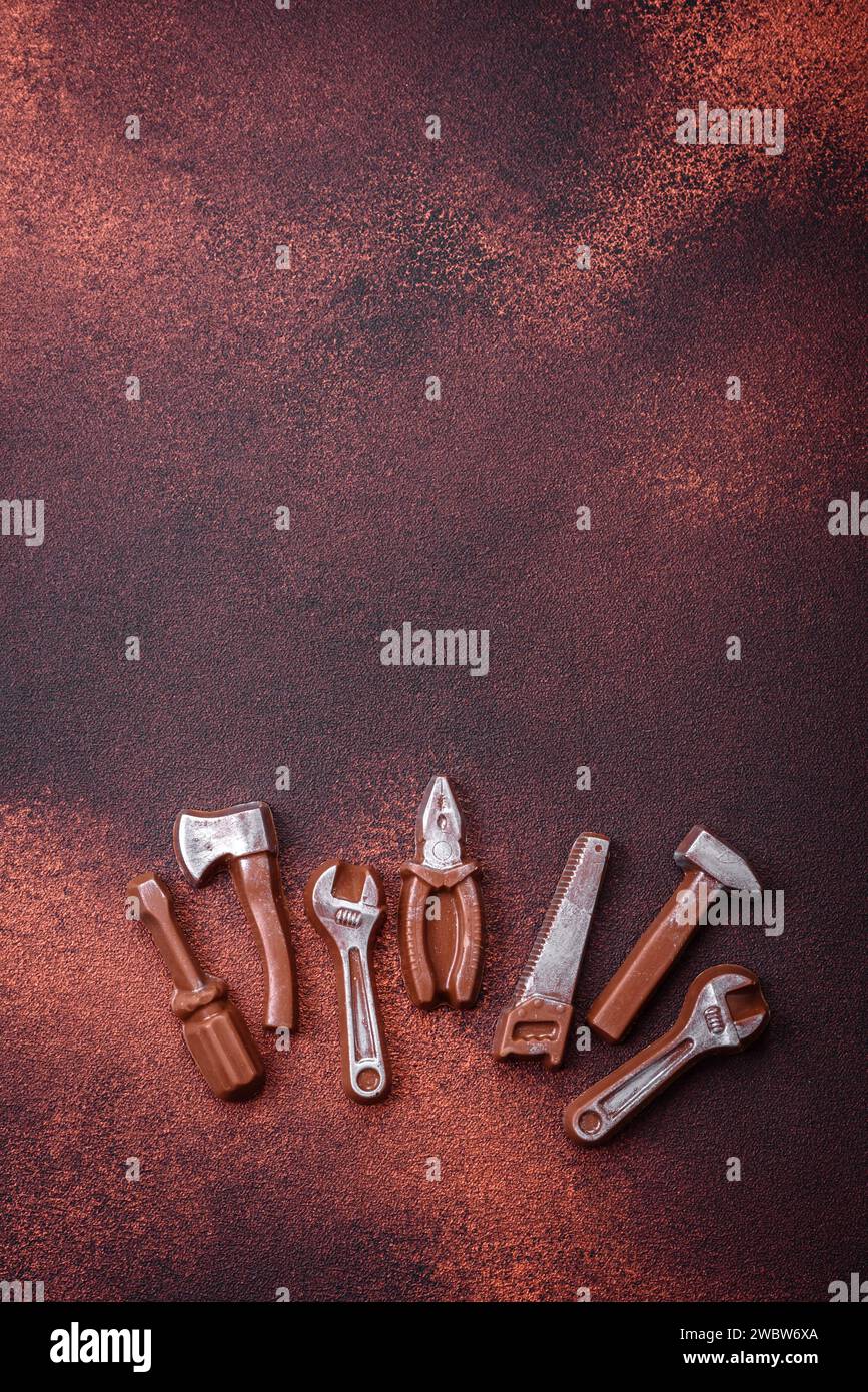 Tools and inscriptions symbolizing repairs or a garage and its ...