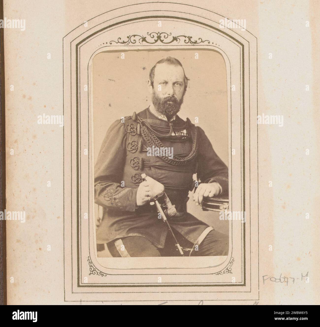 Portrait of Karel XV, King of Sweden and Norway, Math. Hansen, 1860 ...