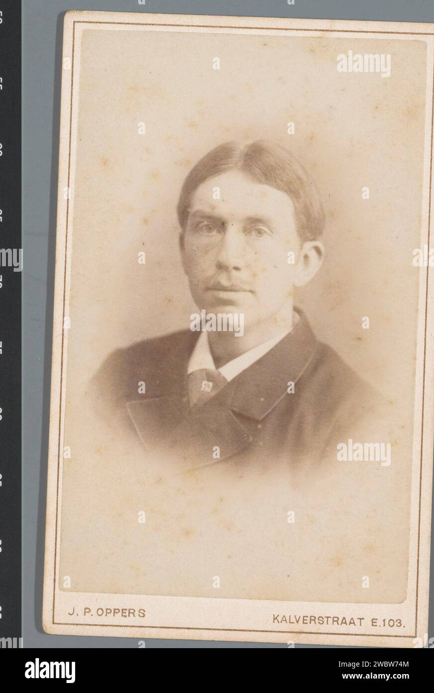 Portrait of an unknown man, Johannes Petrus Oppers, 1859 - 1890 ...