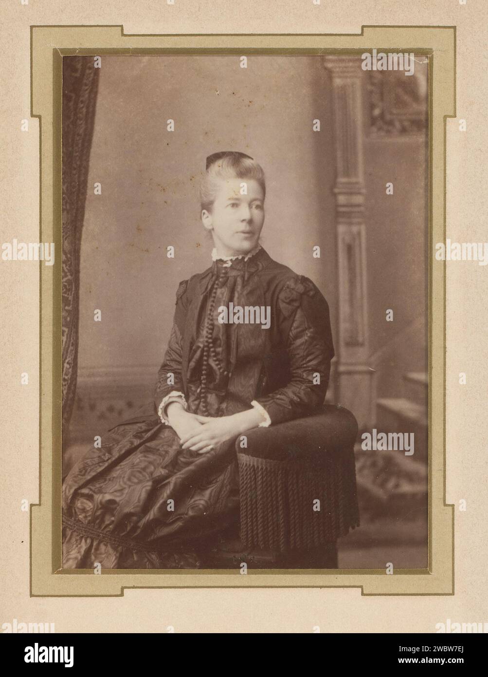 Portrait of a woman, M. Glover, 1880 - 1920 photograph. cabinet ...