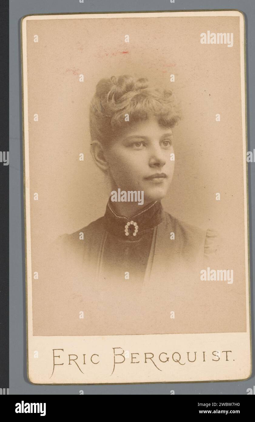 Portrait of an unknown young woman, Eric Bergquist, 1881 - 1895 ...