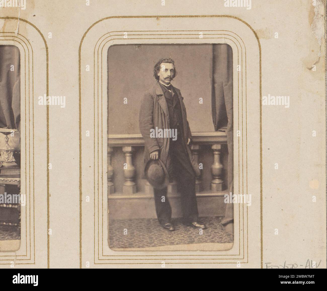 Portrait of Lambert Herman, Anonymous, 1861 Photograph. visit card This ...