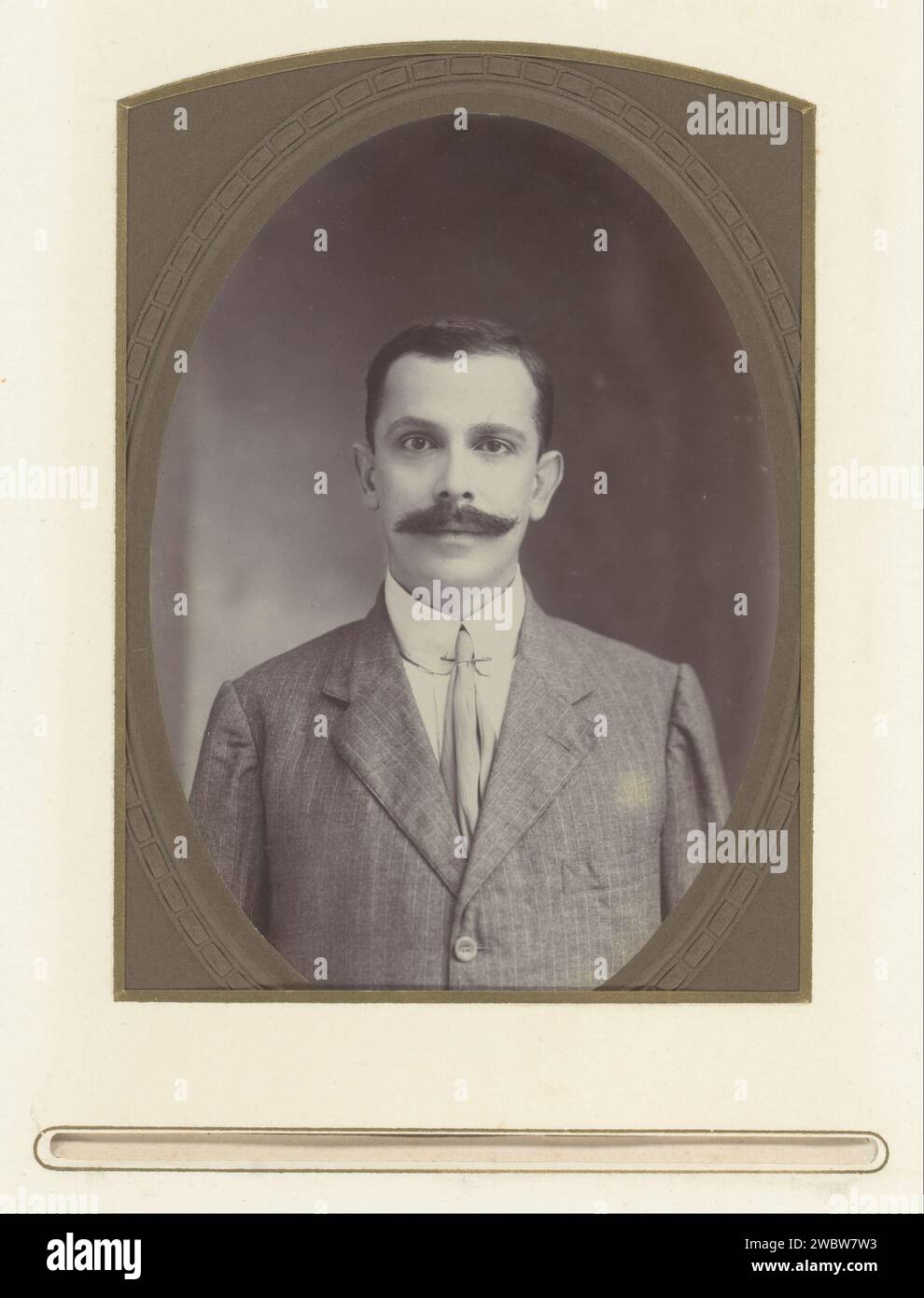 Portrait of a man with mustache, Anonymous, 1882 - 1940 photograph ...